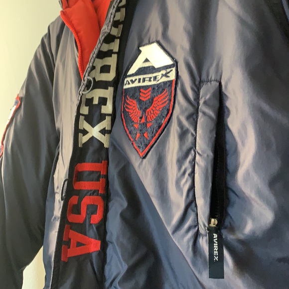 Avirex | Jackets & Coats | Avirex Boys Medium 12 Hooded Puffer Jacket ...